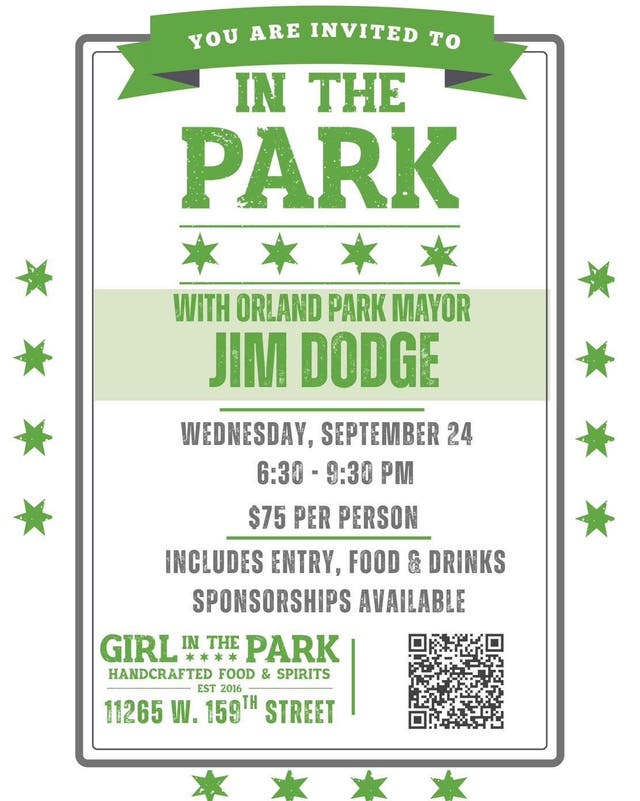 Sep 24 | In the Park with Mayor Jim Dodge | Orland Park, IL Patch