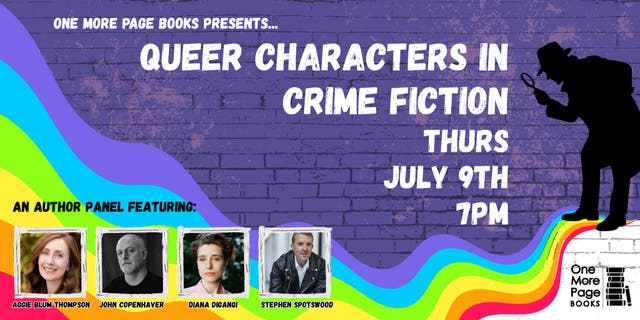 Jul 9 | Queer Characters in Crime Fiction Author Panel | Arlington, VA ...