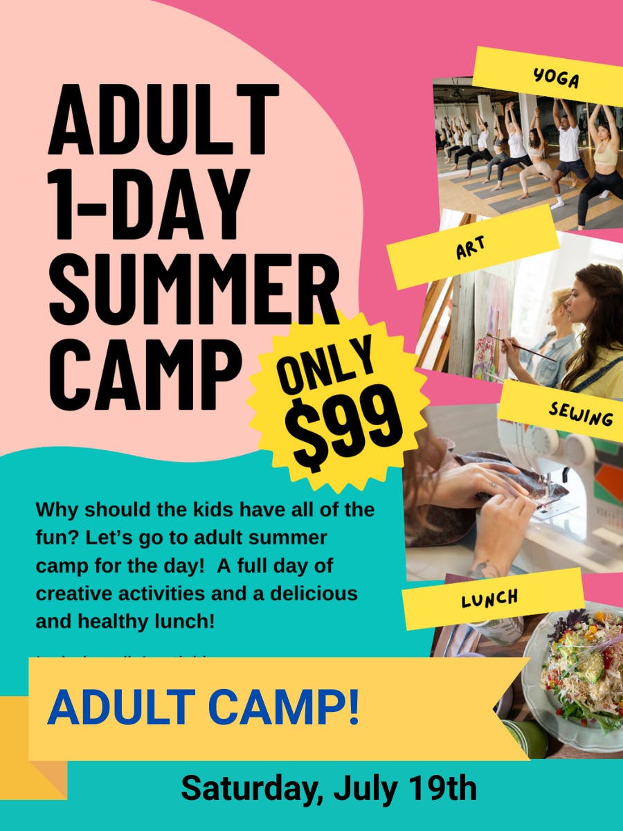 Jul 19 | Adult 1-Day Summer Camp! | Rockleigh, NJ Patch