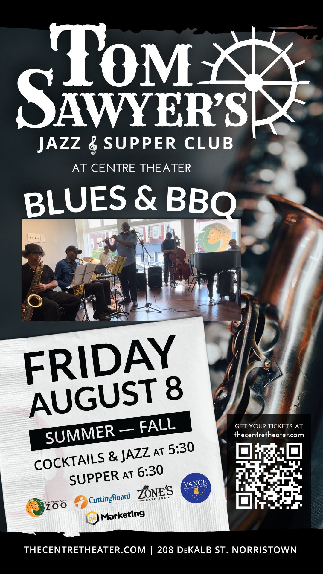 Aug 8 | Tom Sawyer's Jazz & Supper Club | Norristown, PA Patch
