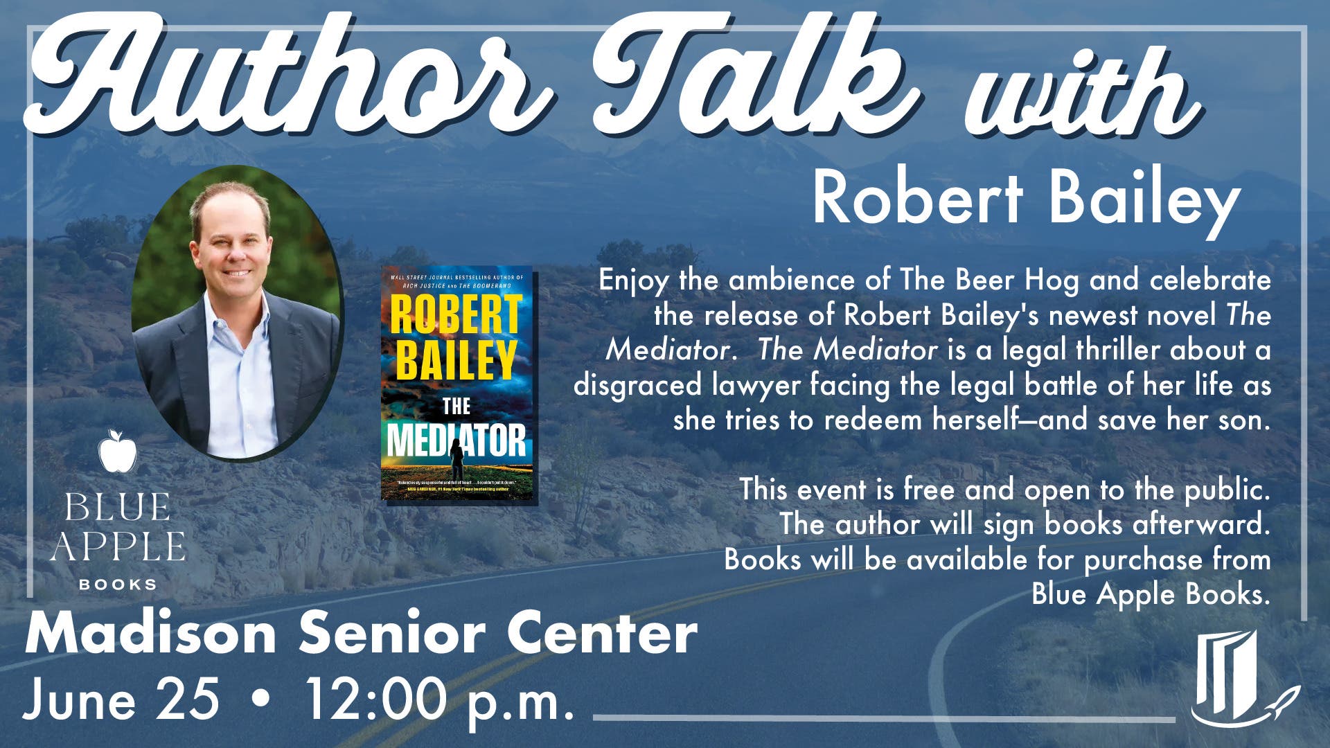 Jun 25 | Meet the Author: Robert Bailey at the Madison Senior Center ...