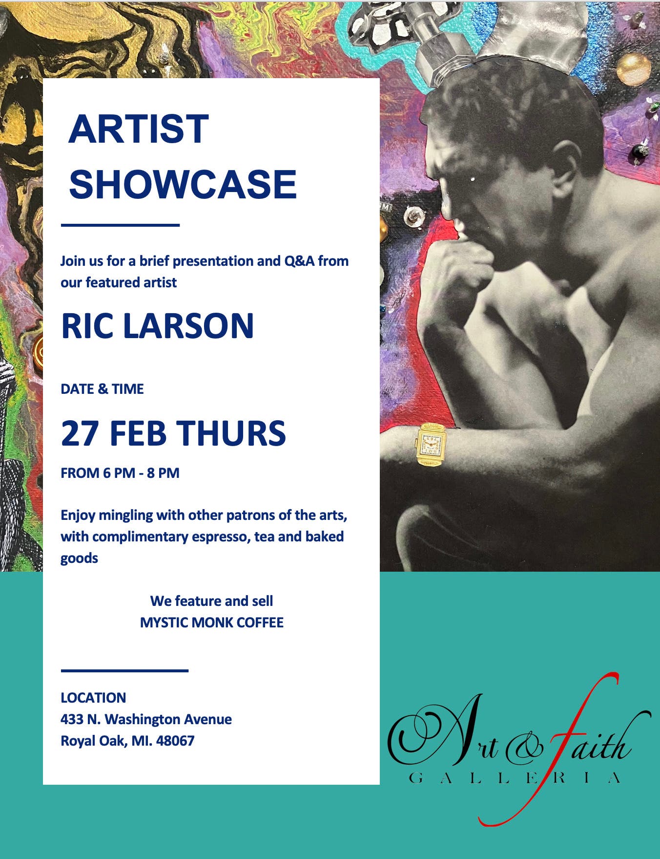 Feb 27 | Artist Showcase - Ric Larson | Royal Oak, MI Patch