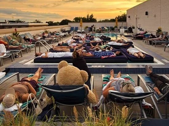 Aug 20 | Floating Sound Bath & Rooftop Pool Sunset Meditation ...