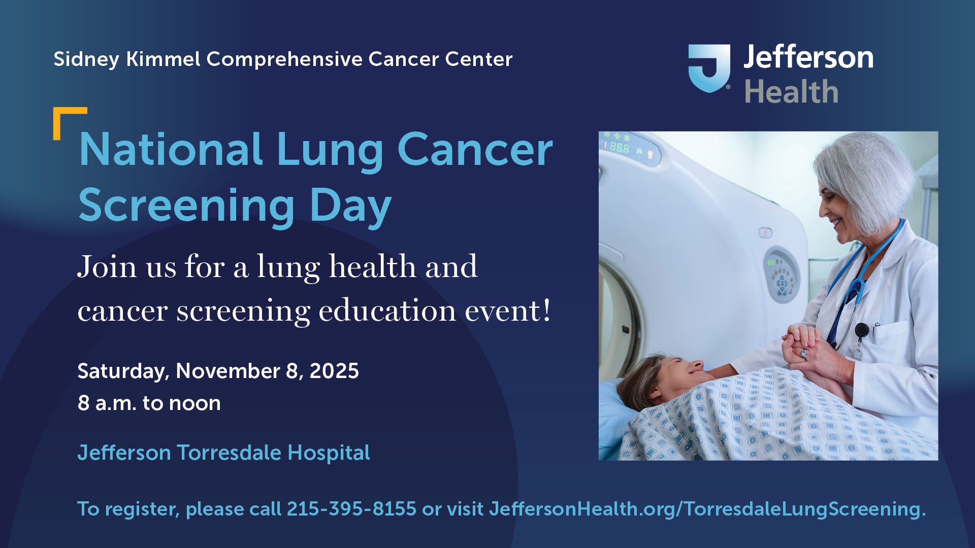 Nov 8 | Lung Cancer Screening Day Event at Jefferson Torresdale ...