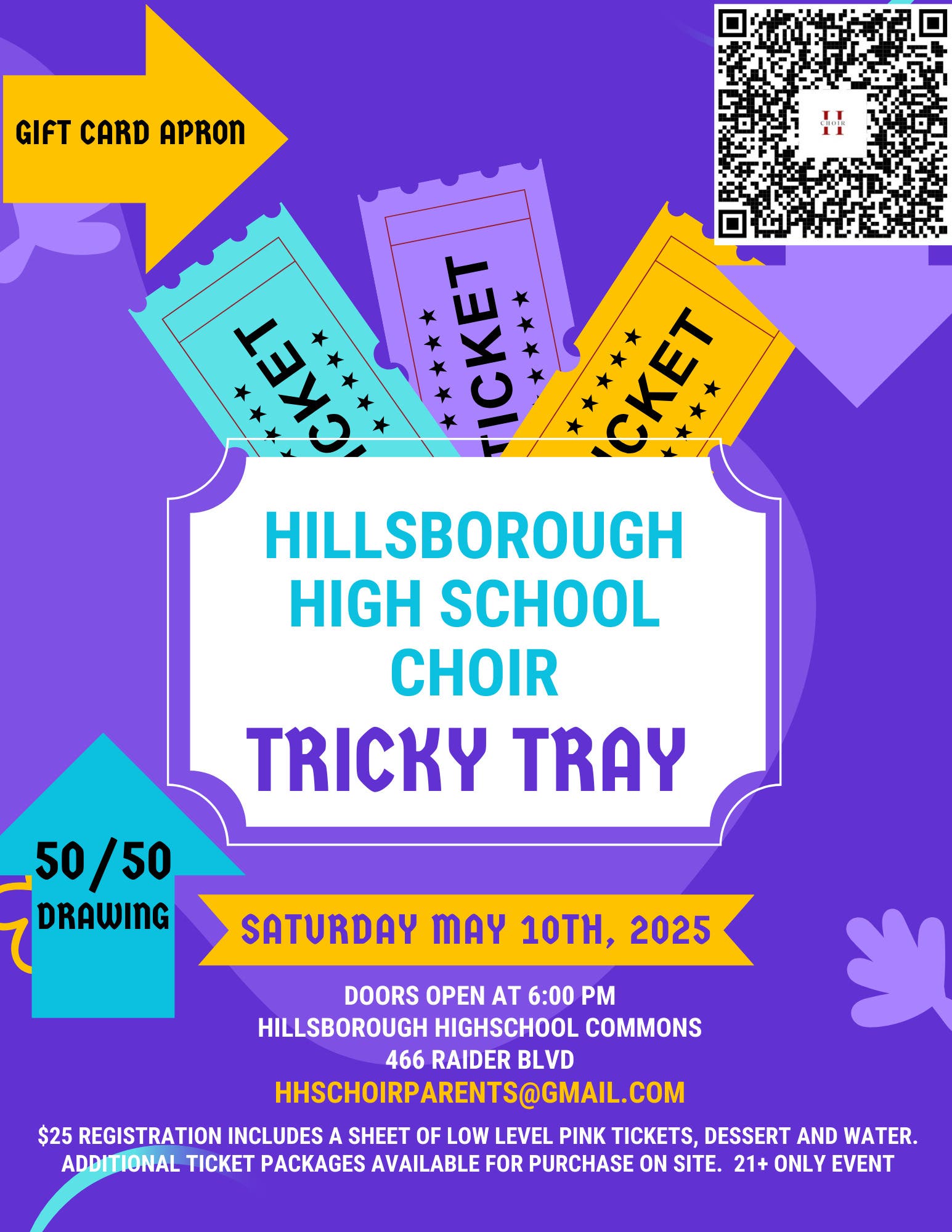 May 10 | Hillsborough High School Choir Tricky Tray | Hillsborough, NJ ...