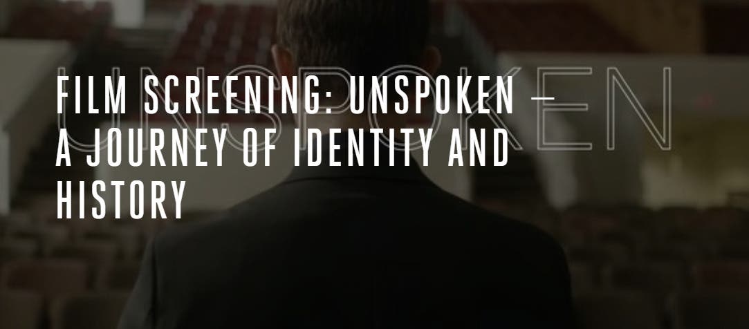 Apr 27 | Film Screening: Unspoken — A Journey of Identity and History ...