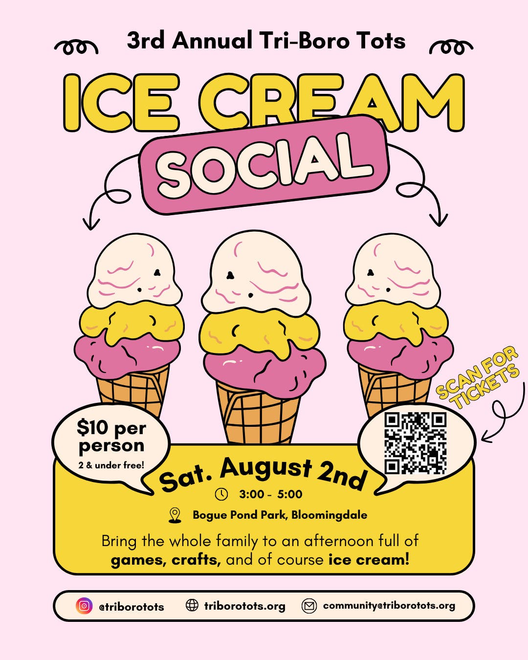 Aug 2 | 3rd Annual Tri-Boro Tots Ice Cream Social | Tri-Boro, NJ Patch
