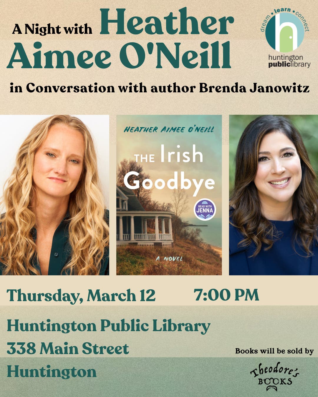 Mar 12 | In-person author visit, Heather Aimee O'Neill discussing The ...