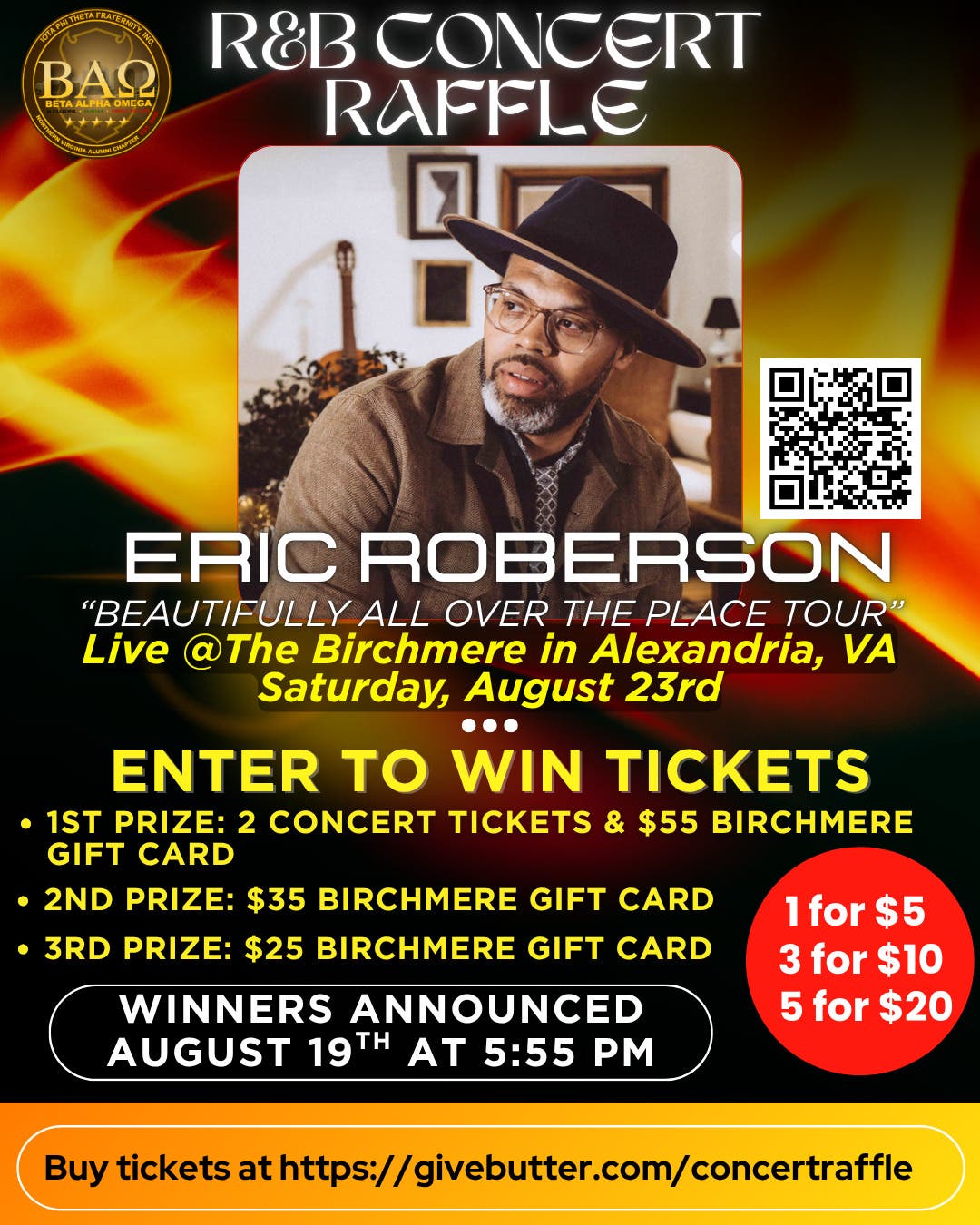 Aug 19 | R&B Concert Ticket Raffle to see Eric Roberson August 23rd ...