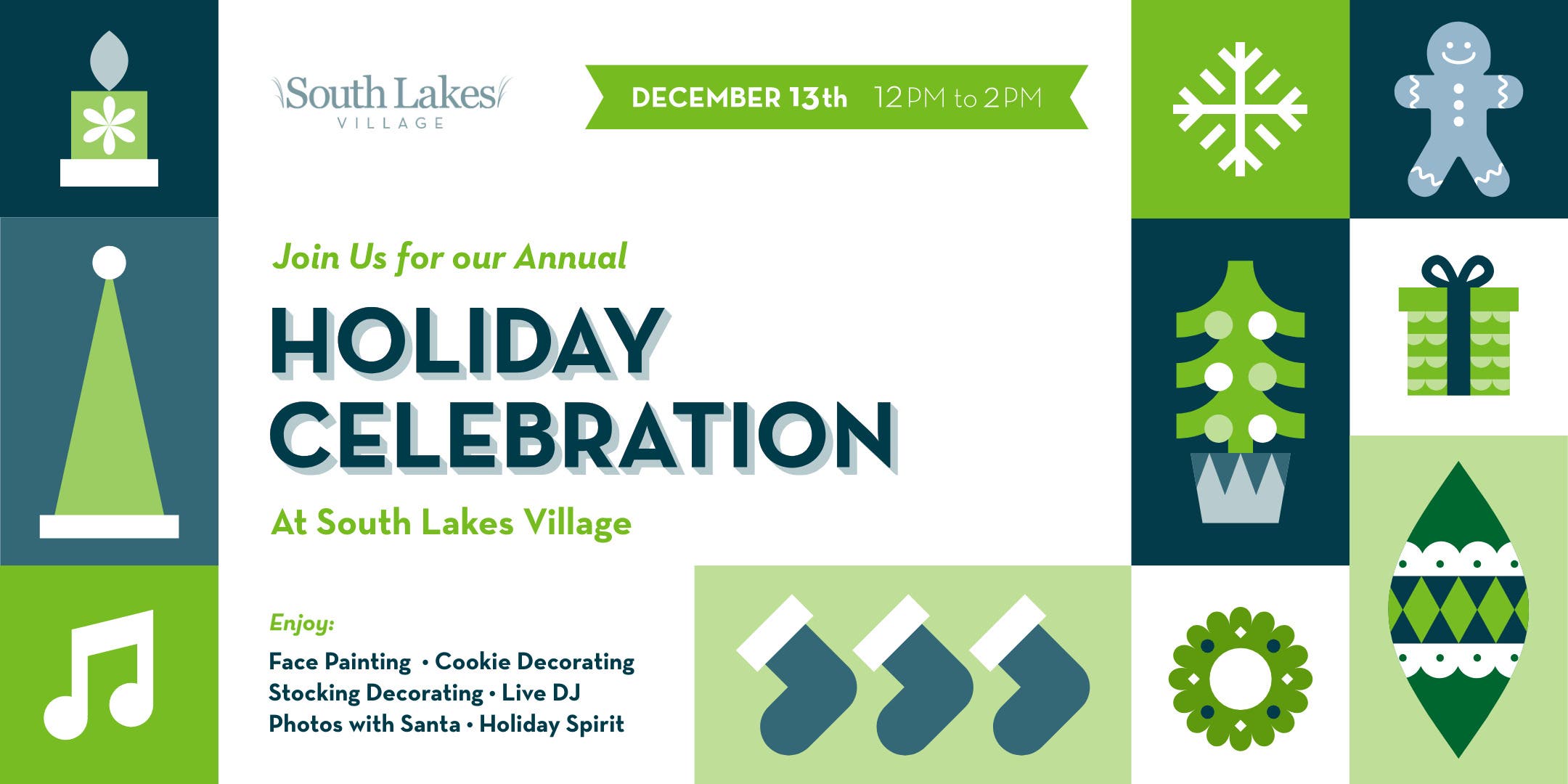 Dec 13 | Holiday Celebration at South Lakes Village | Reston, VA Patch