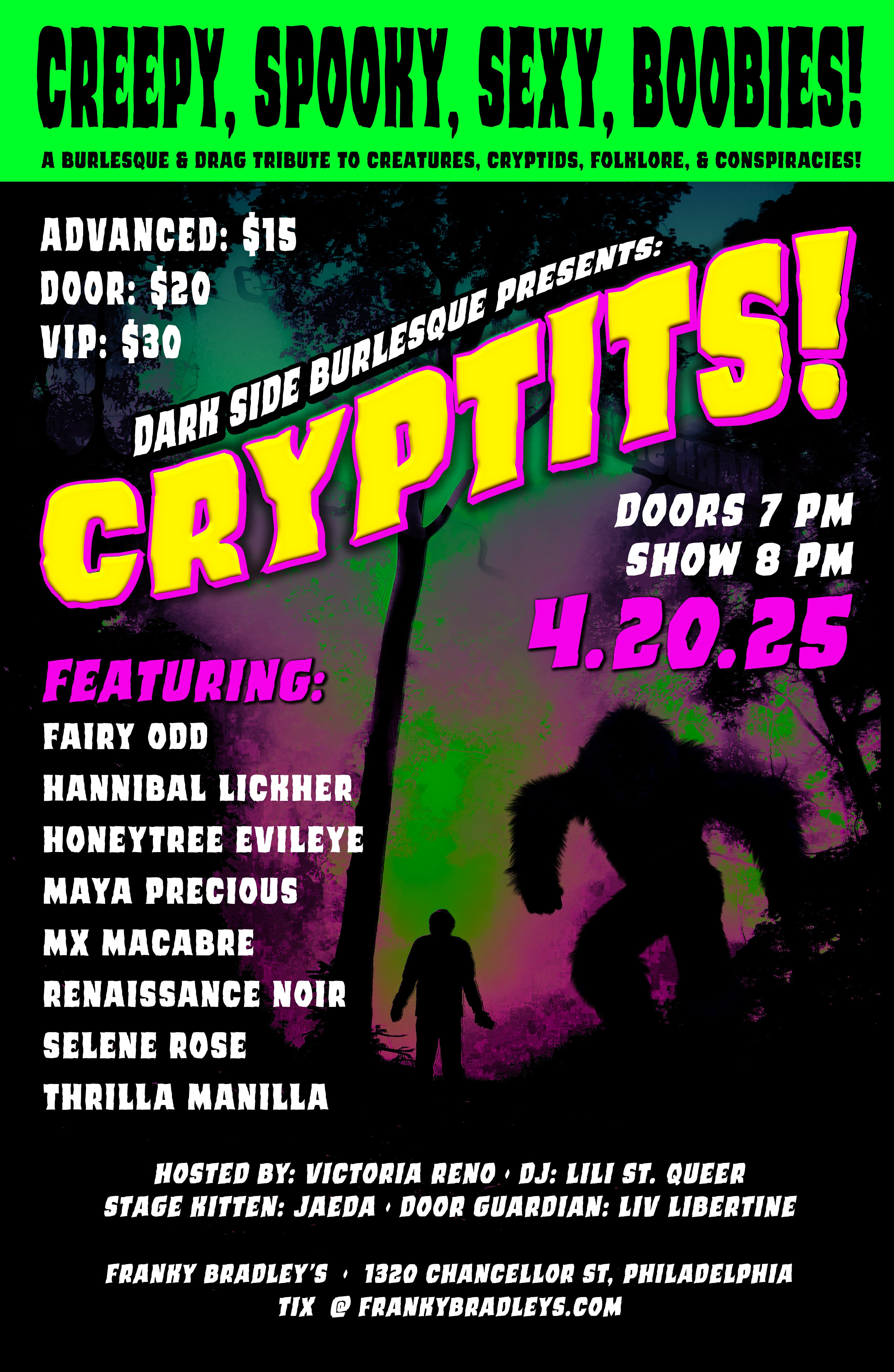 Apr 20 | Dark Side Burlesque Presents Cryptits! A Burlesque & Drag ...
