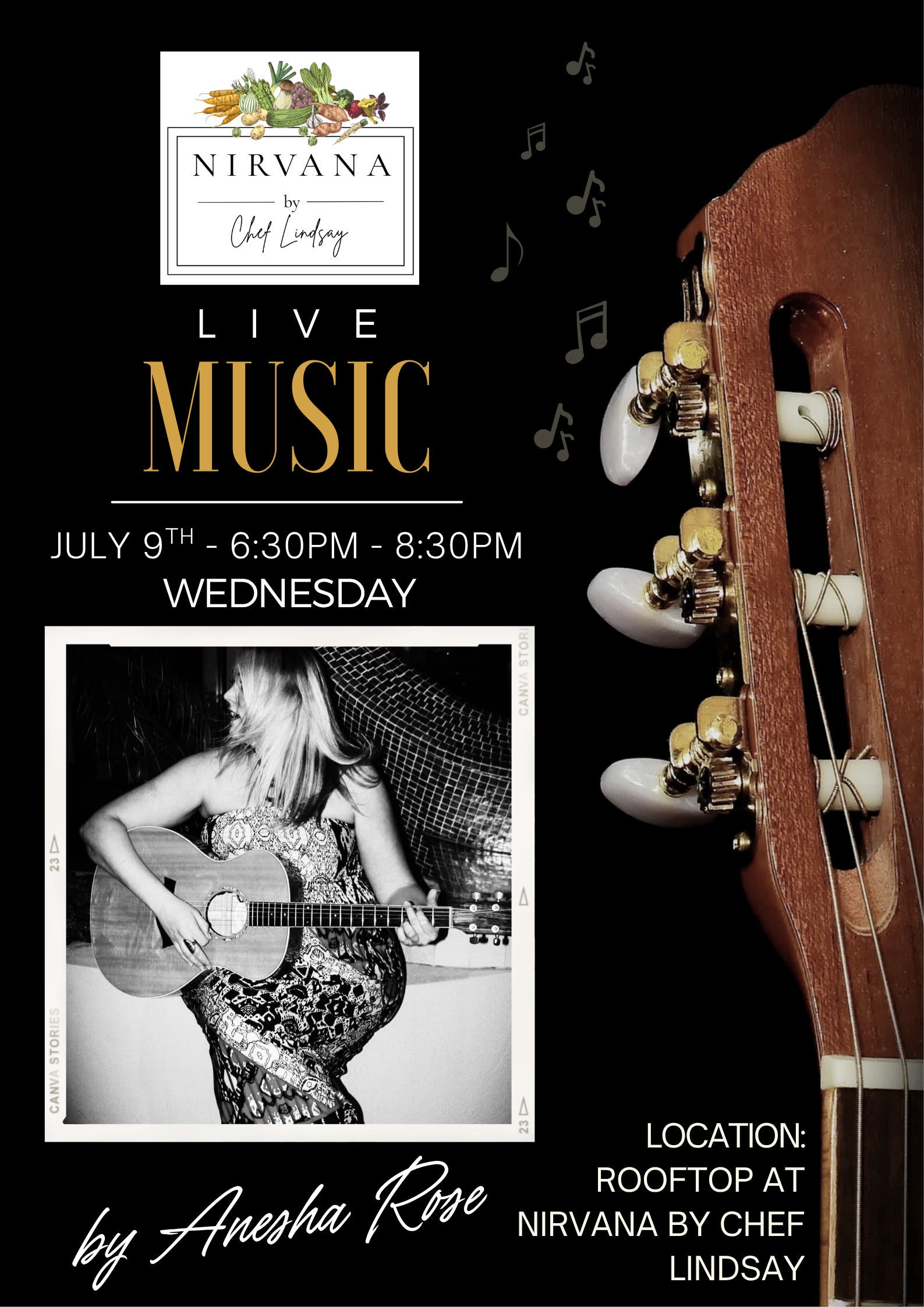 Jul 9 | Midweek Music on the Nirvana Rooftop - Anesha Rose Returns Wed ...