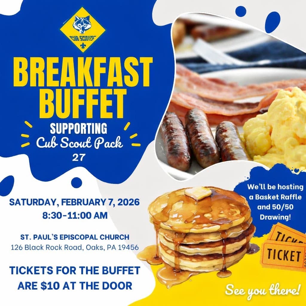Feb 7 | Pancake Buffet Breakfast by Cub Scout Pack 27 at St. Paul’s ...