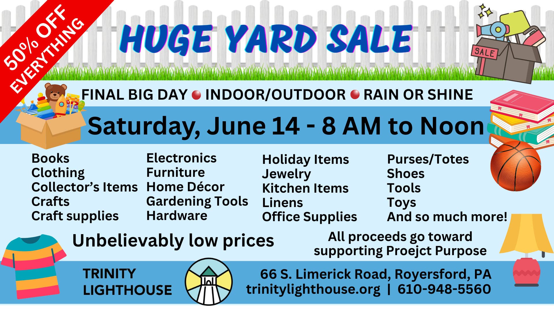 Jun 14 | HUGE Yard Sale - Indoor/Outdoor | Limerick, PA Patch