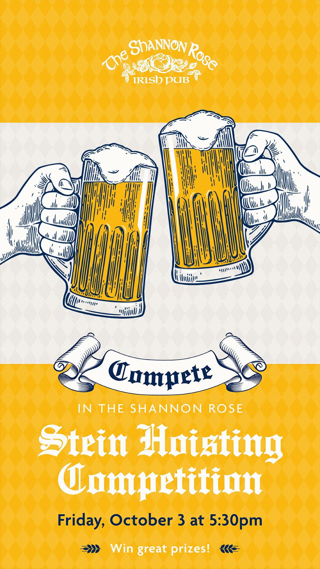 Oct 3 | Stein Hoisting Contest at Shannon Rose Irish Pub | Ramsey, NJ Patch