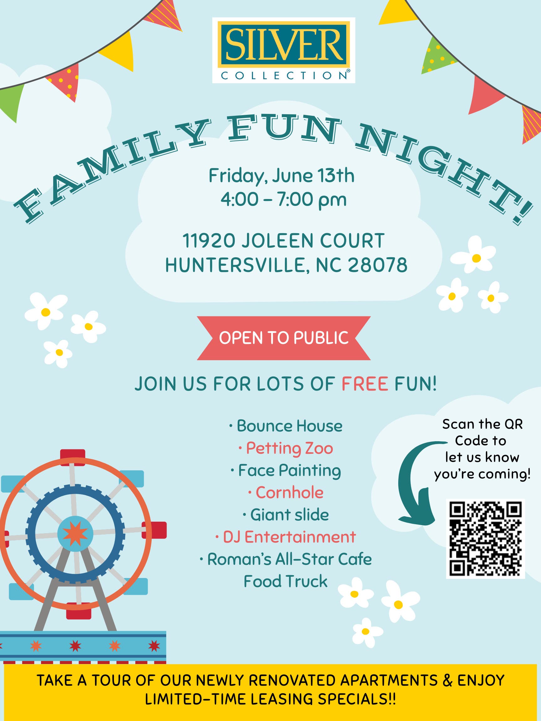 Jun 13 | Silver Collection Family Fun Night! | Huntersville, NC Patch