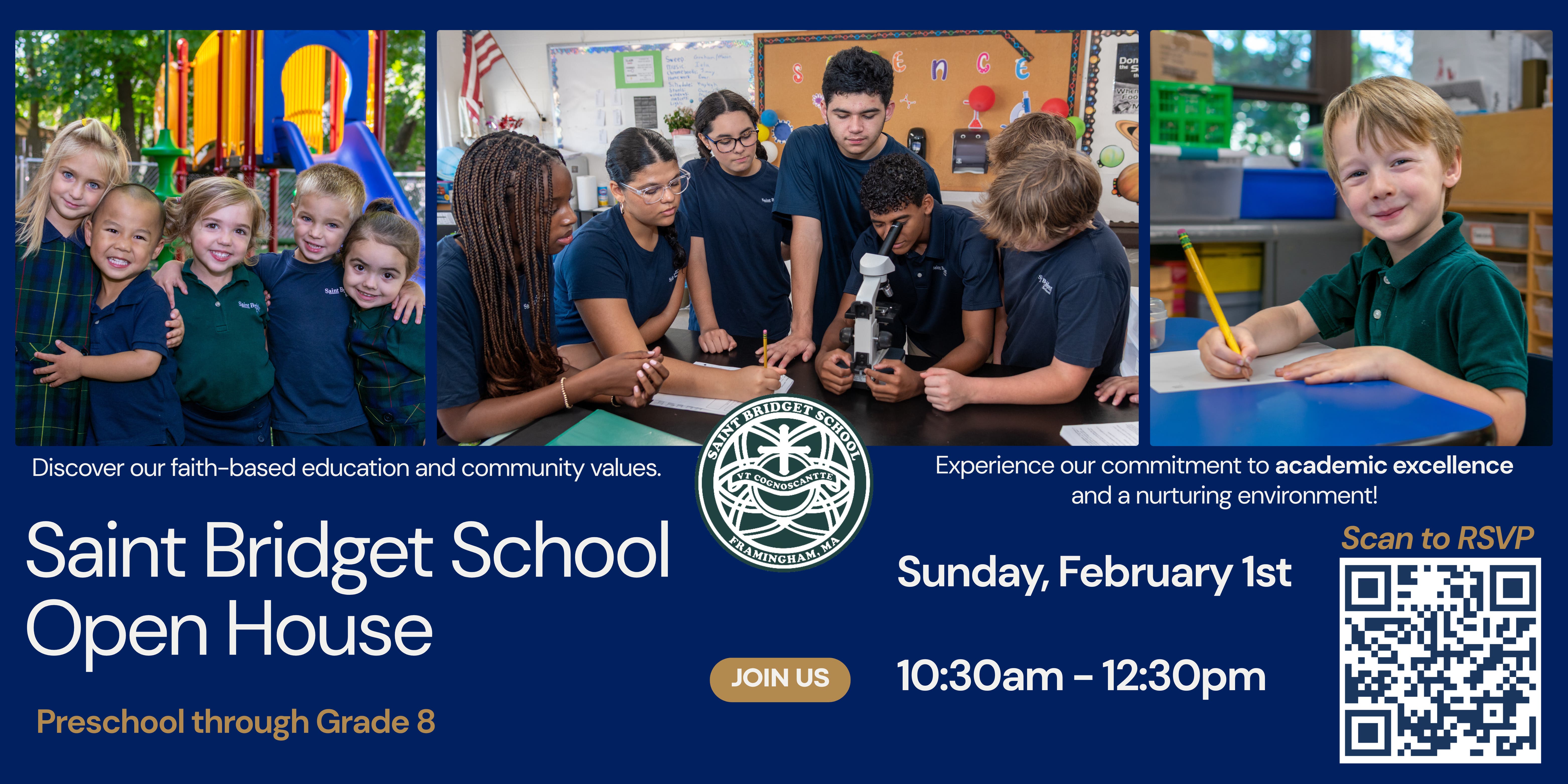 Feb 1 | Saint Bridget School Open House | Framingham, MA Patch