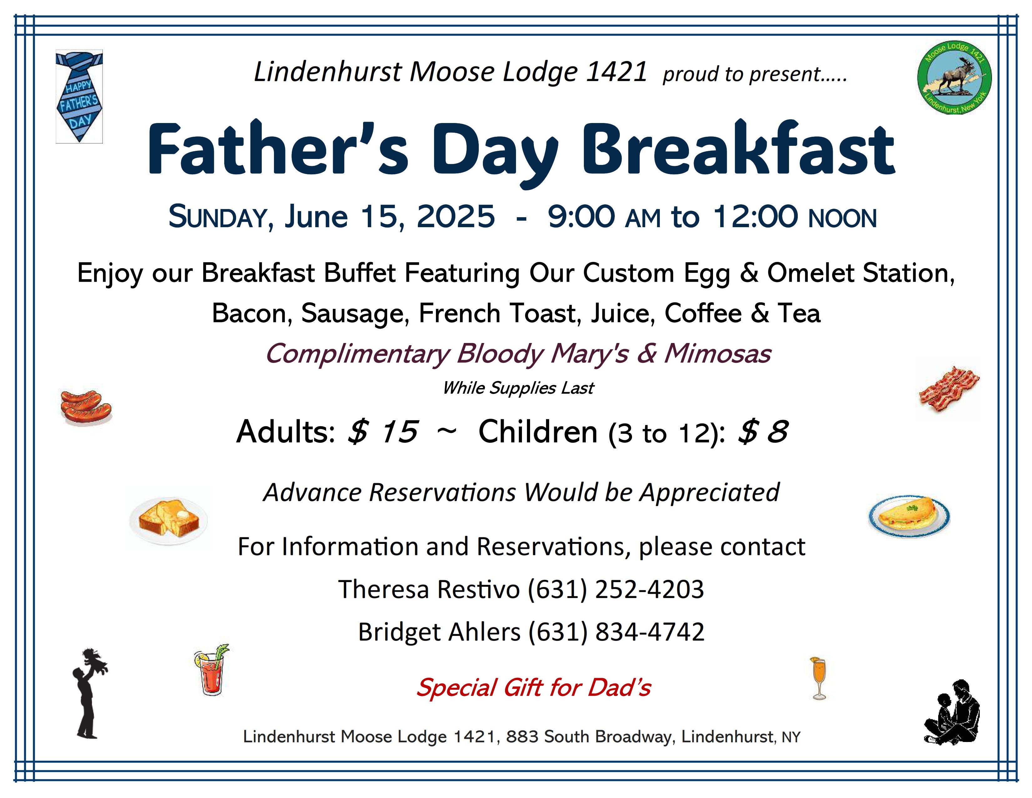 Jun 15 | Father's Day Breakfast | Lindenhurst, NY Patch