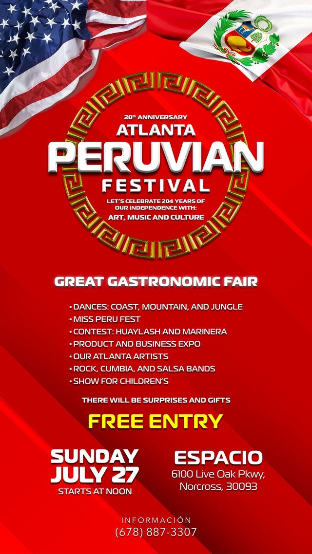 Jul 27 | 20th Atlanta Peruvian Festival | Atlanta, GA Patch