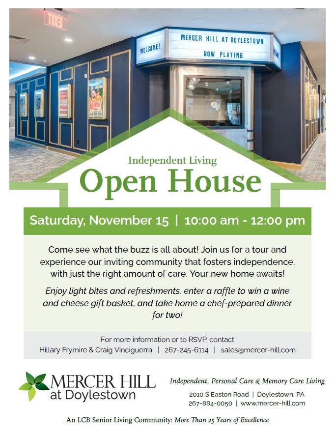 Nov 15 | Independent Living Open House | Bensalem, PA Patch