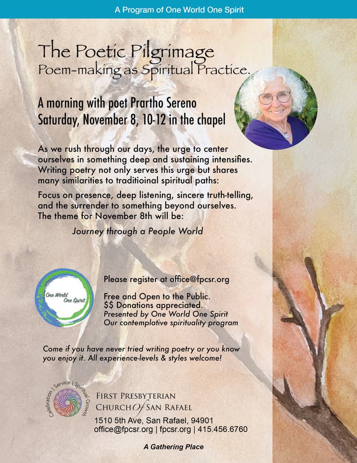 Nov 8 | Poetic Pilgrimage: Poem-Making as Spiritual Practice | San ...