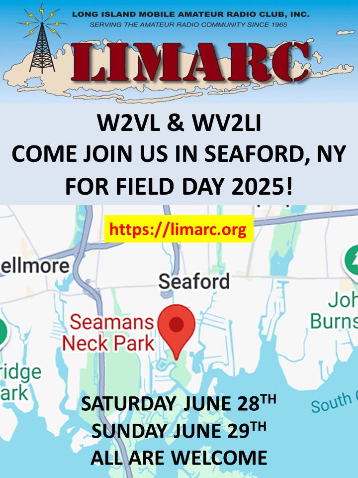 Jun 28 | Long Island Amateur Radio Club to Host ARRL Field Day 2025 ...
