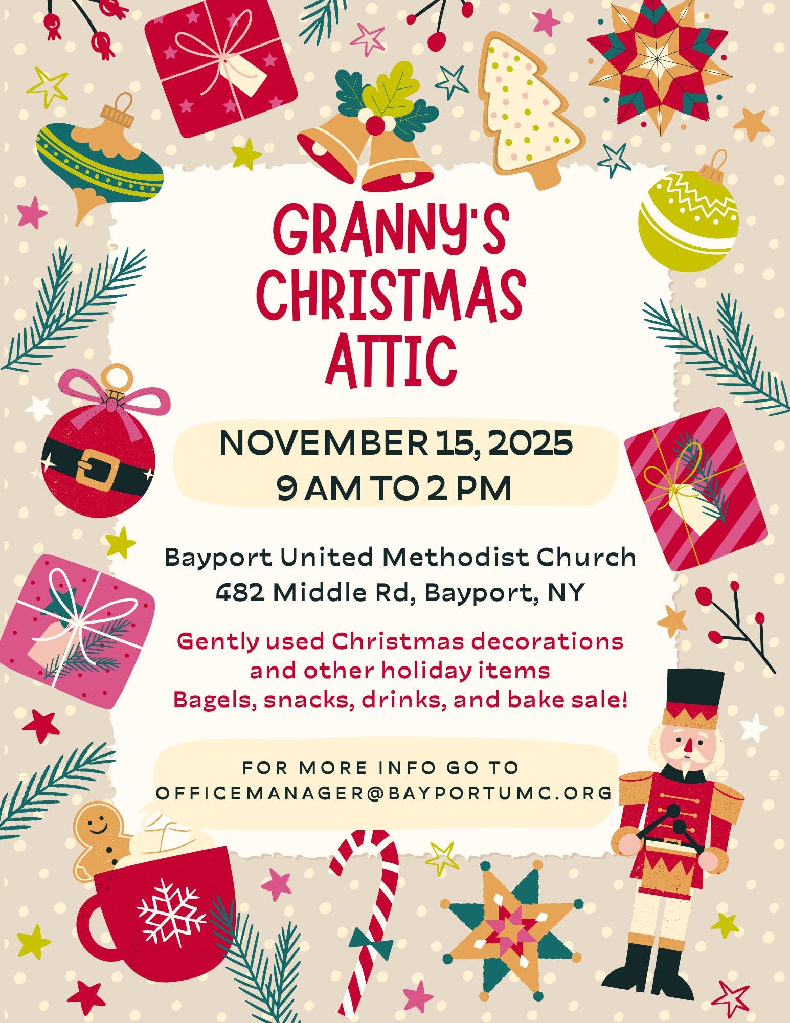 Nov 15 | Granny's Christmas Attic Sale | Sayville, NY Patch