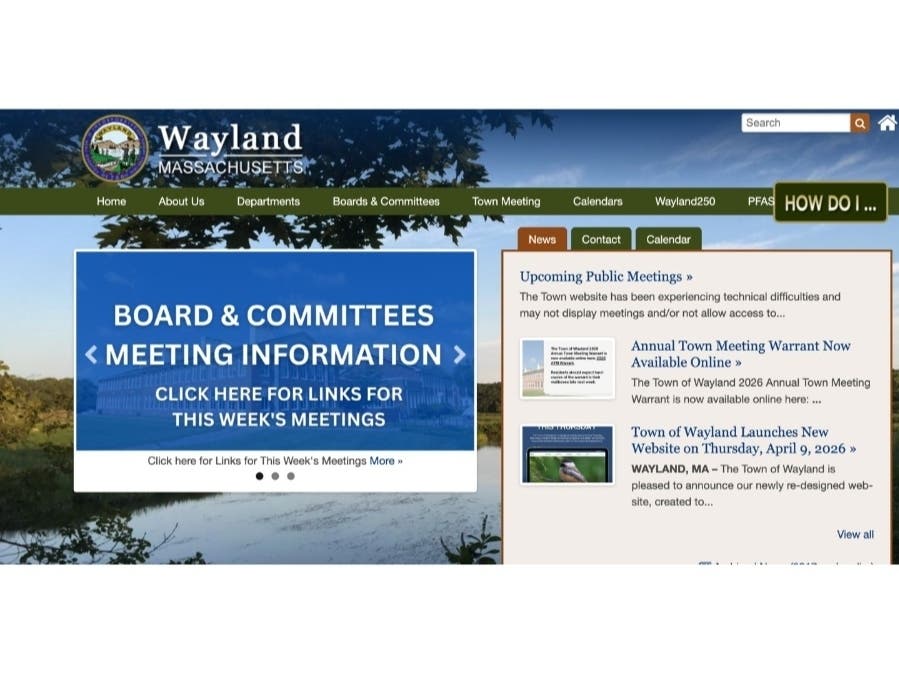 Wayland To Launch New Redesigned Website | Wayland, MA Patch