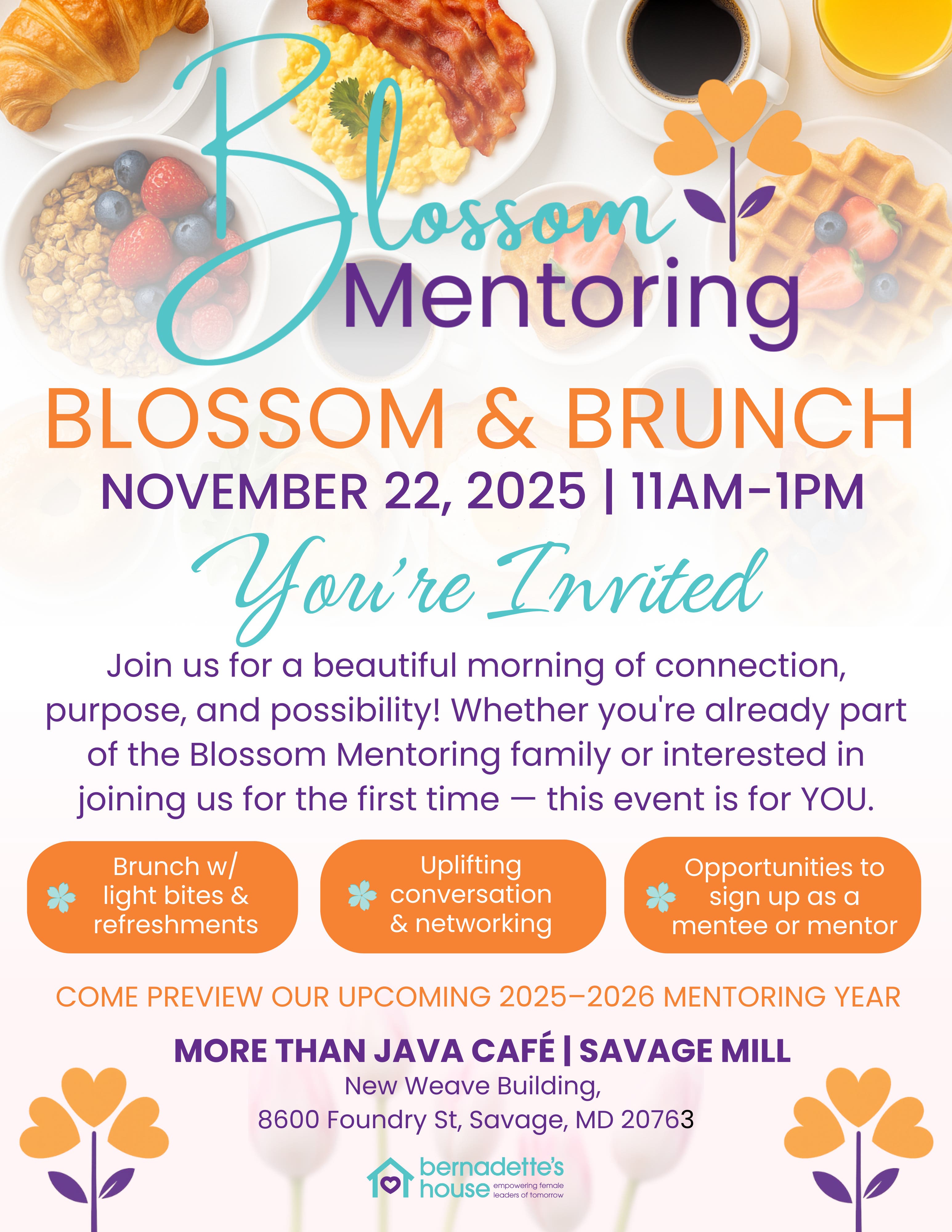 Nov 22 | Blossom & Brunch | Columbia, MD Patch