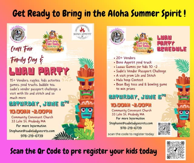 SadieLadySecrets.com to Host “Tiki Tails Craft Fair & Family Day Luau ...