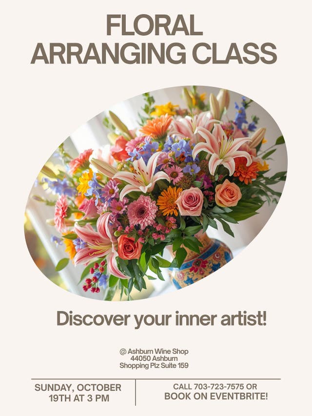 Oct 19 | Floral Arranging Class | Ashburn, VA Patch