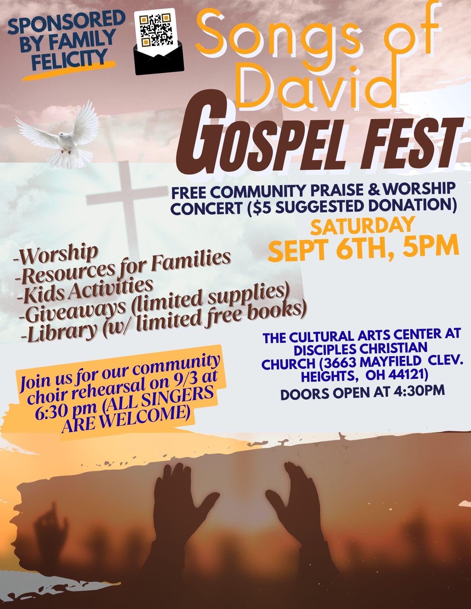 Sep 6 | Songs of David Gospel Fest | Cleveland, OH Patch