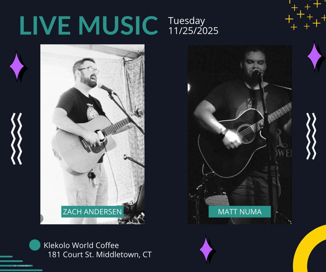 Nov 25 | 🎵 Live Music at Klekolo with Zach Andersen and Matt Numa 🎸 ...