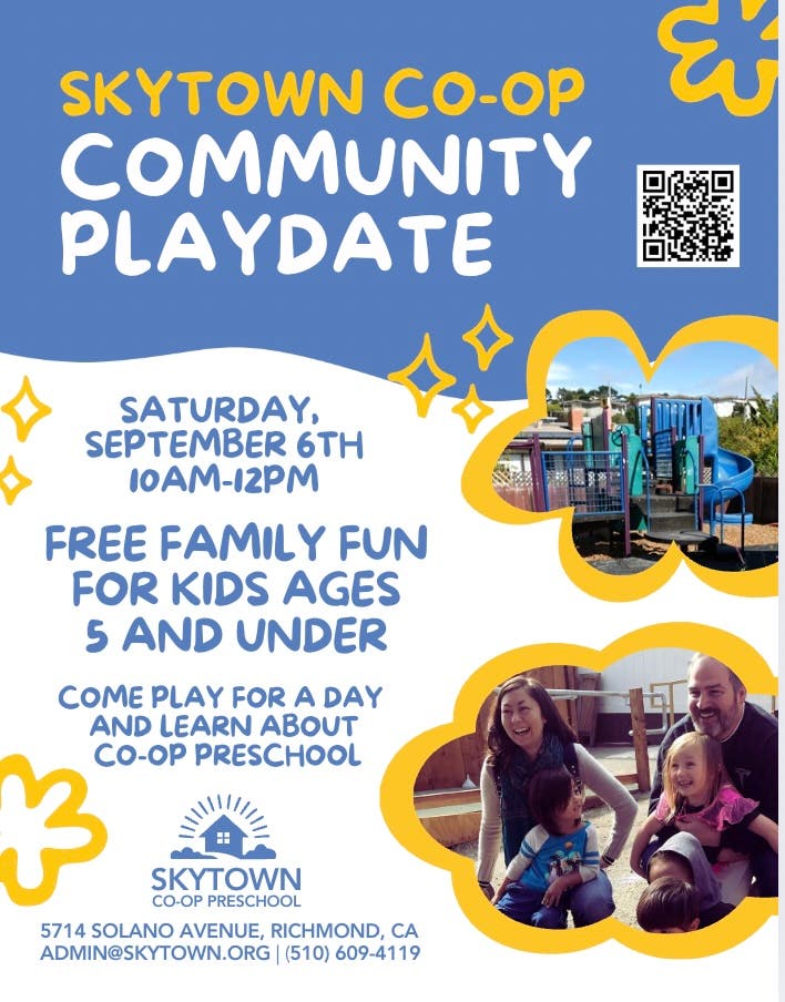 Sep 6 | Community Playdate (Ages 5 and under) | East Richmond Heights ...