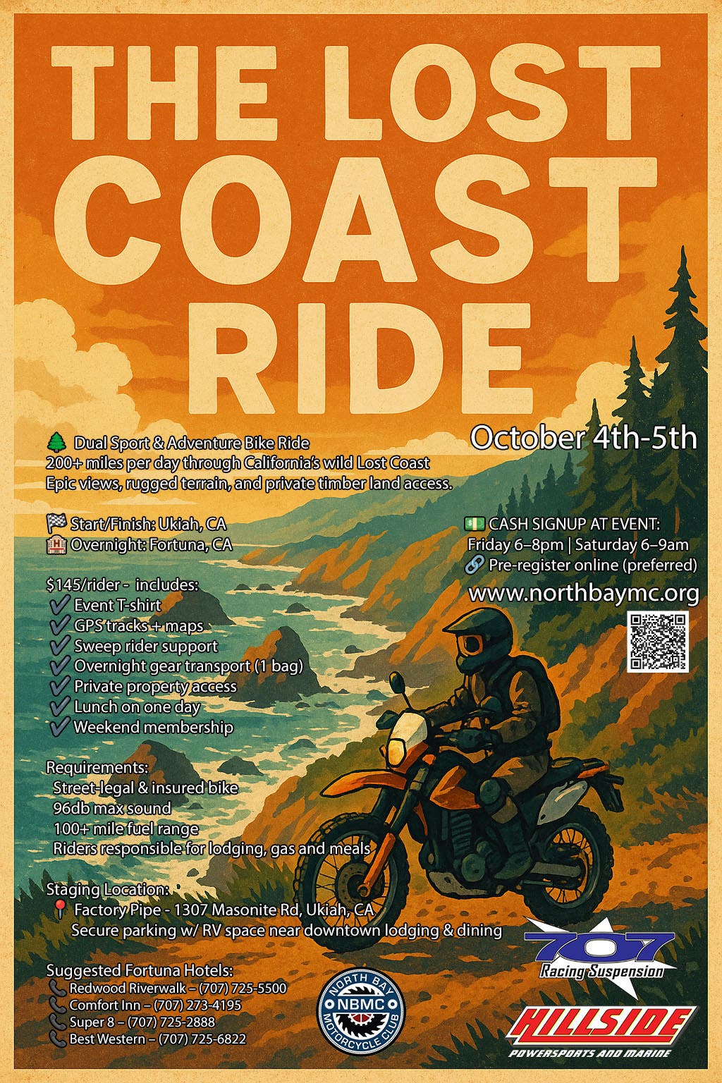 Oct 4 | The Lost Coast Ride — Dual Sport & Adventure Bike Ride | Santa ...