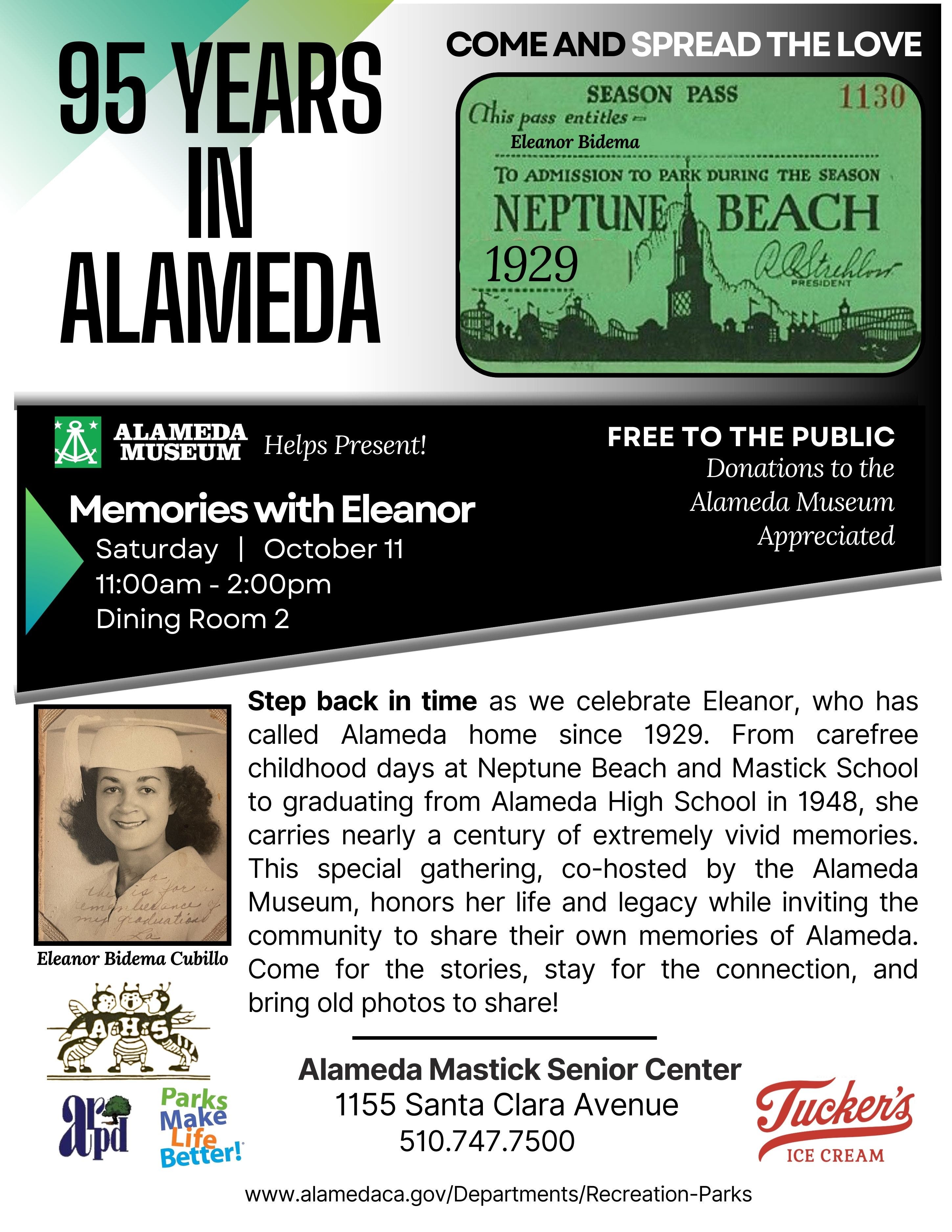 Oct 11 | 95 Years in Alameda! | Alameda, CA Patch