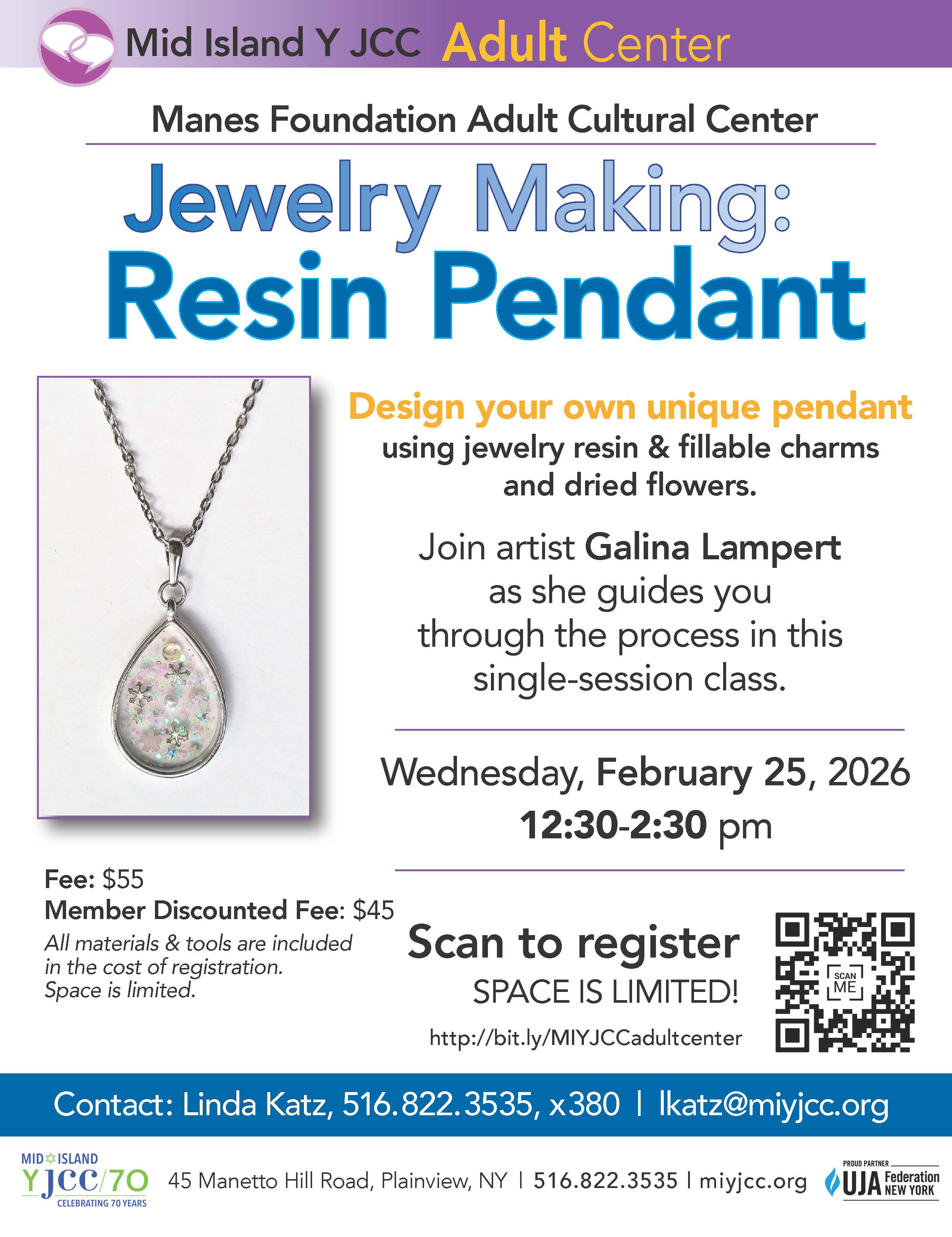 Feb 25 | Resin Pendant Jewelry Making Class | Plainview, NY Patch