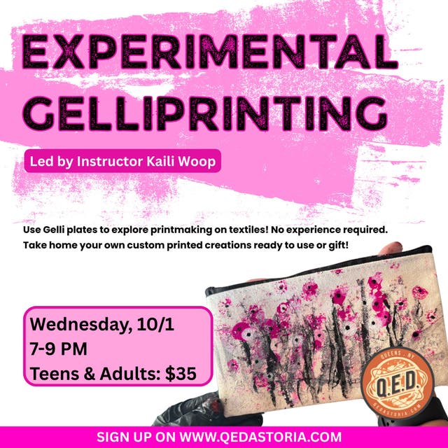 Oct 1 | Experimental Gelliprinting | Astoria, NY Patch