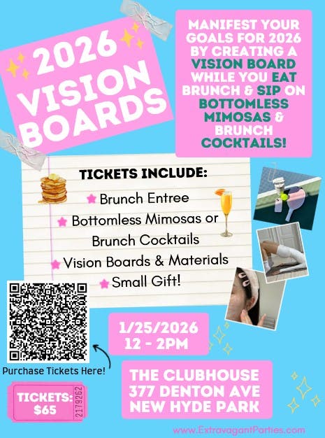 Jan 25 | 2026 Vision Board Brunch Manifest Your Goals. Sip. Create ...