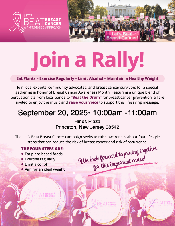 Sep 20 | 'Let's Beat Breast Cancer' Rally | Princeton, NJ Patch