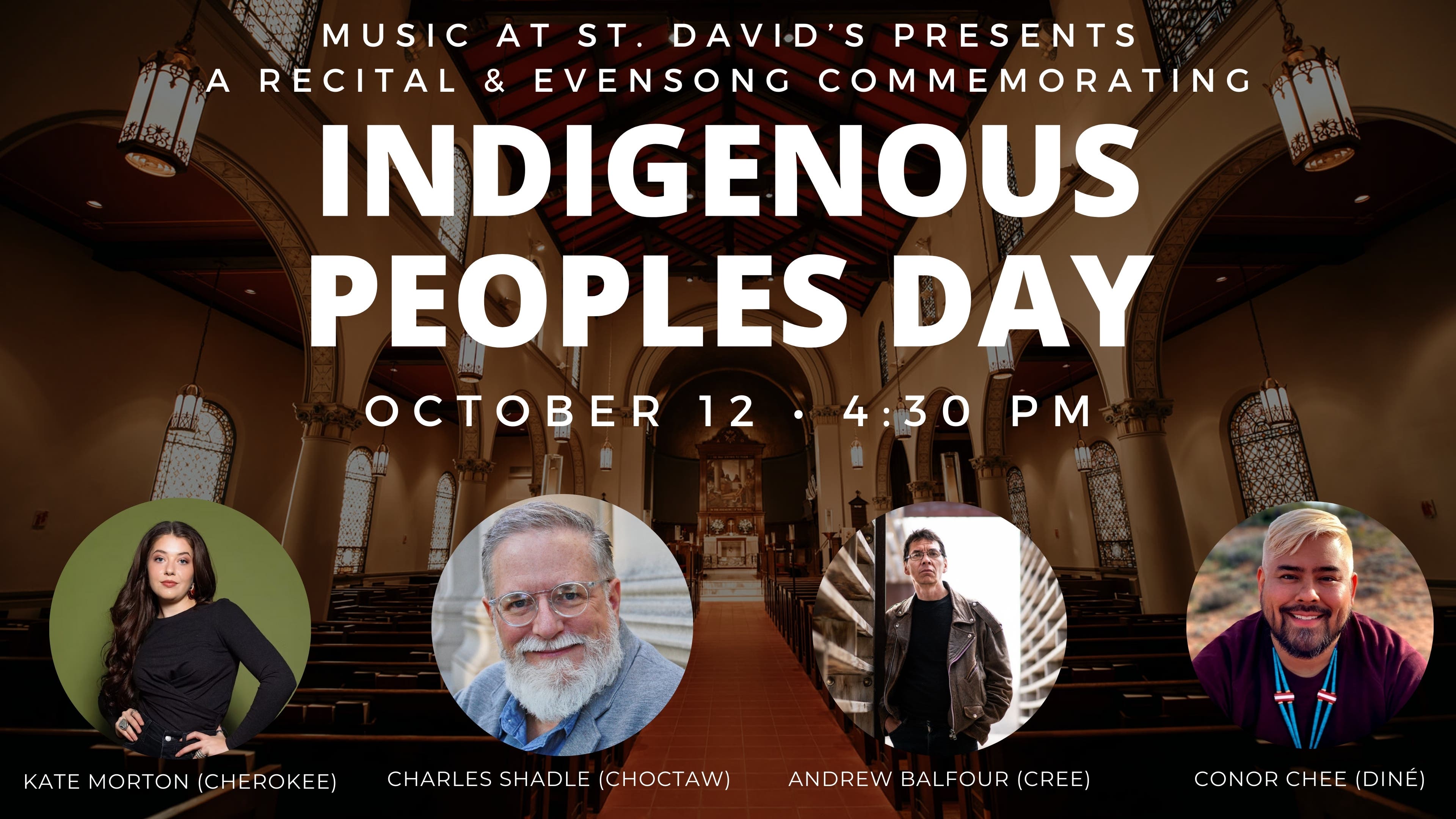 Oct 12 | Recital & Evensong for Indigenous Peoples Day | Baltimore, MD ...