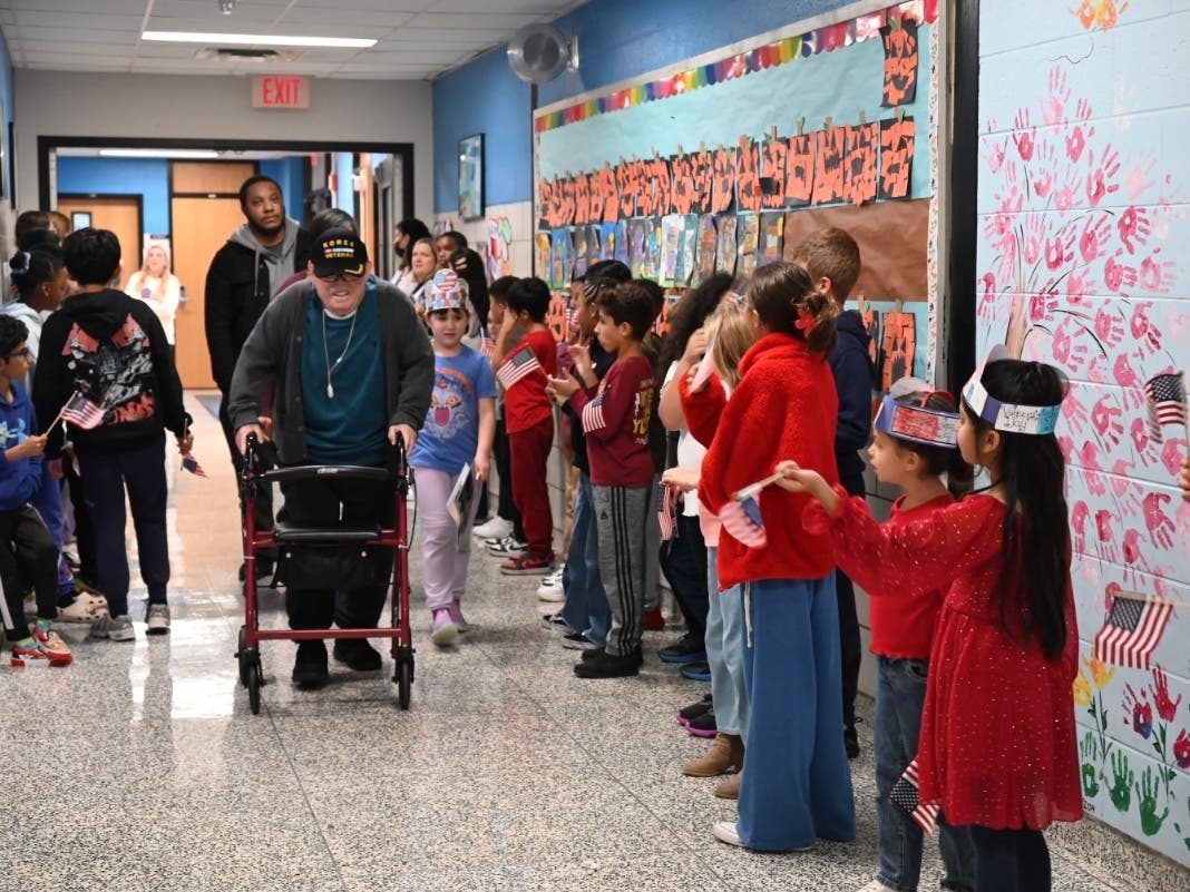 Veterans Honored At DeLuca Elementary's 10th Annual Parade In North ...