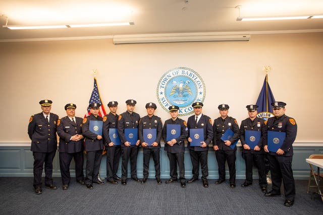 Babylon Town Honors 9 Suffolk Officers For Saving Child's Life ...