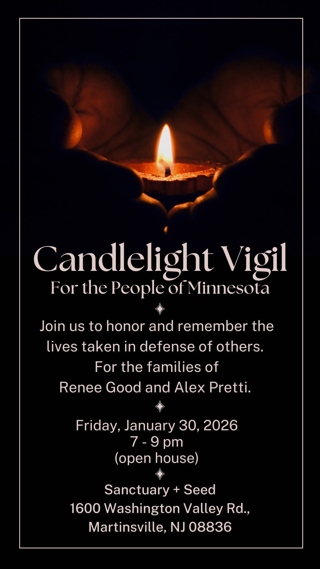 Jan 30 | Candlelight Vigil for the People of Minnesota | Bridgewater ...