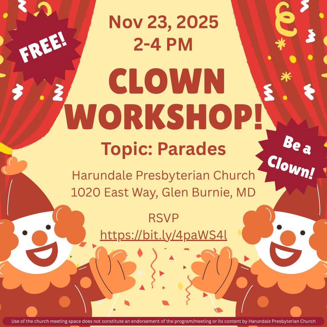 Nov 23 | Clowning Workshop: Parades | Anne Arundel, MD Patch
