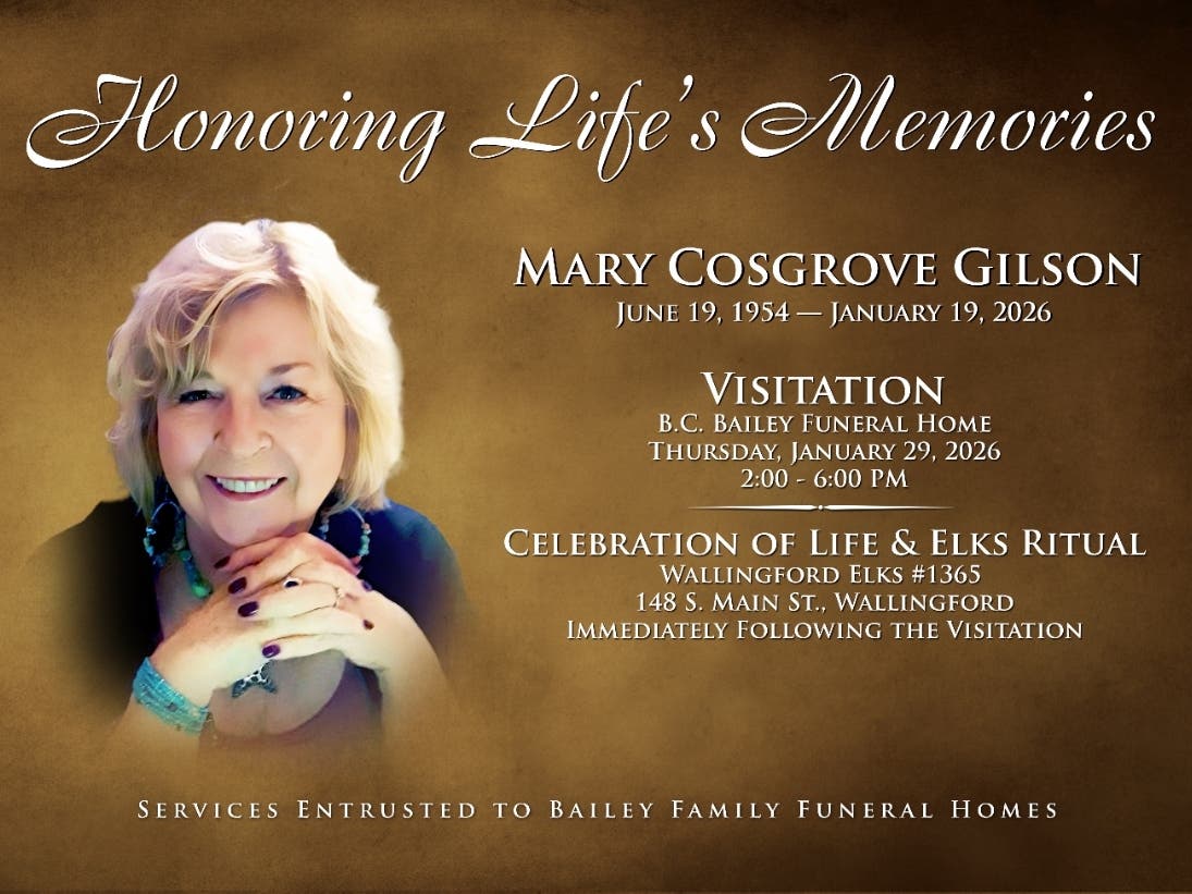 In Memory of Mary Cosgrove Gilson | Wallingford, CT Patch