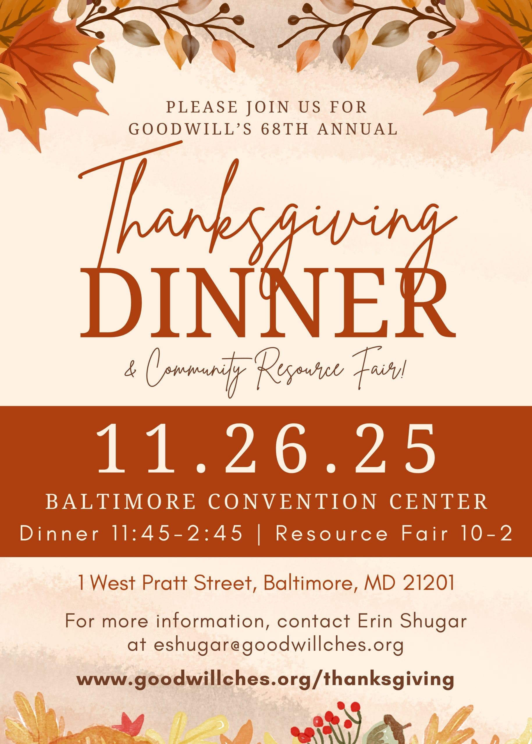 Nov 26 | Goodwill Industries of the Chesapeake’s 68th Annual ...