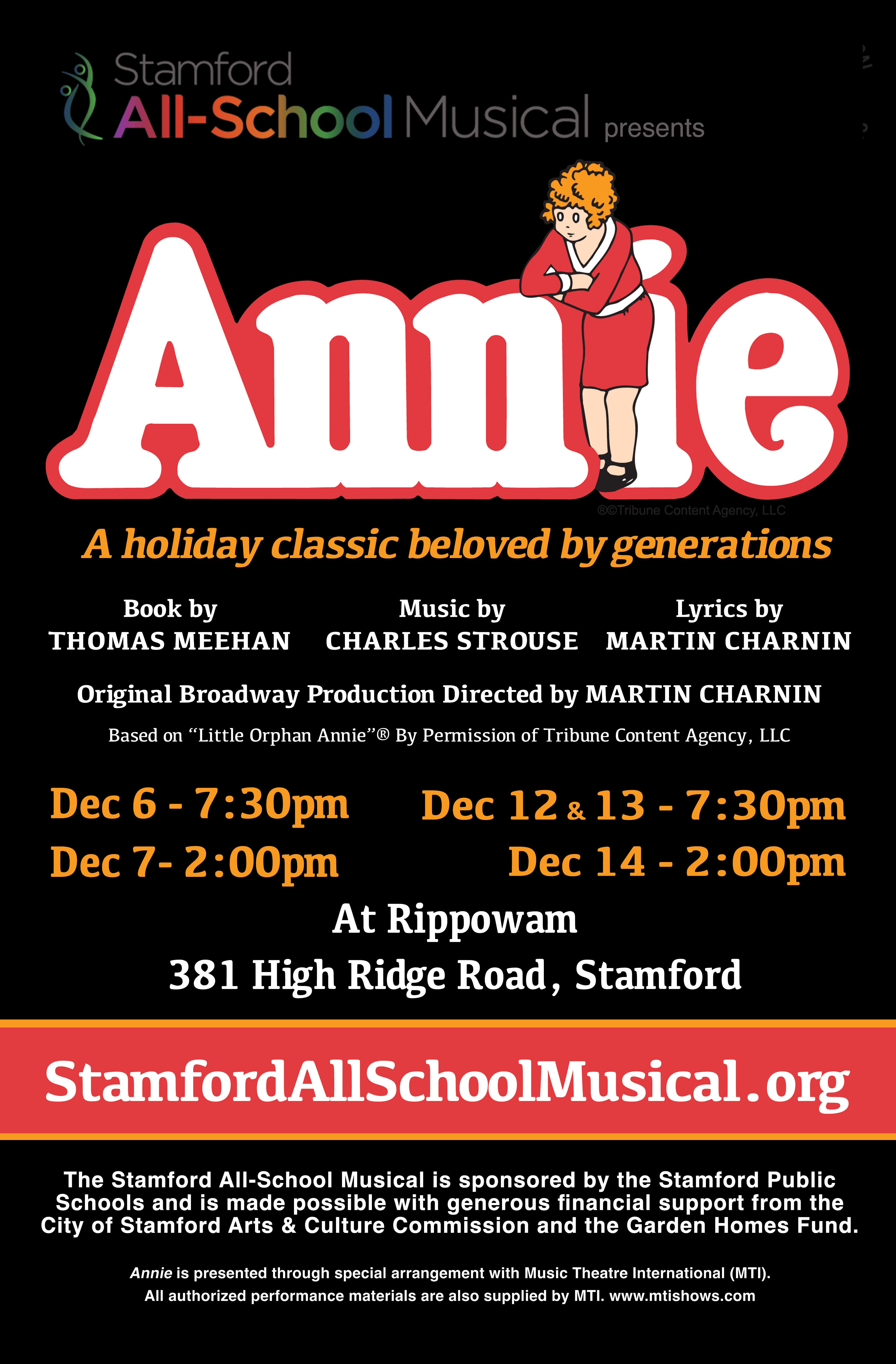 Dec 6 | ANNIE the Musical | Stamford, CT Patch