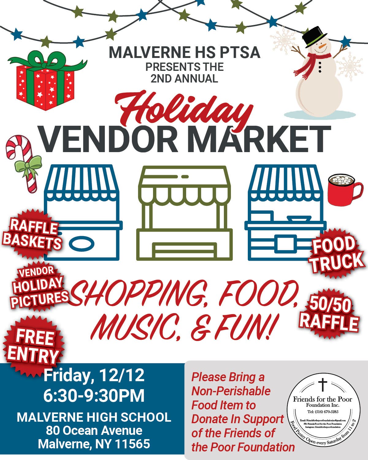 Dec 12 | Holiday Vendor Market | Malverne, NY Patch