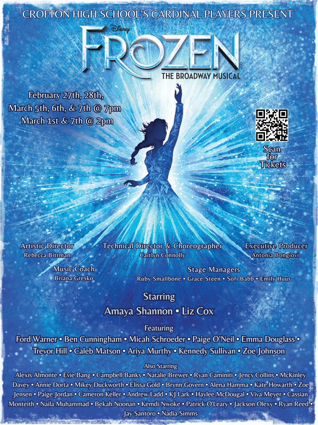 Feb 27 | Crofton's Cardinal Players present Disney's Frozen | Anne ...